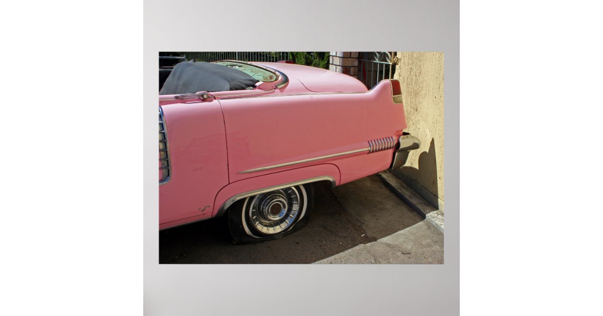 Pink Cadillac Poster | Zazzle