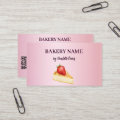 Pink cake pastry bakery QR code Business Card | Zazzle