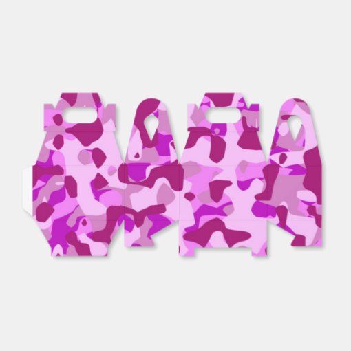 Pink Camo Camoflauge Birthday Party Favor Box | Zazzle
