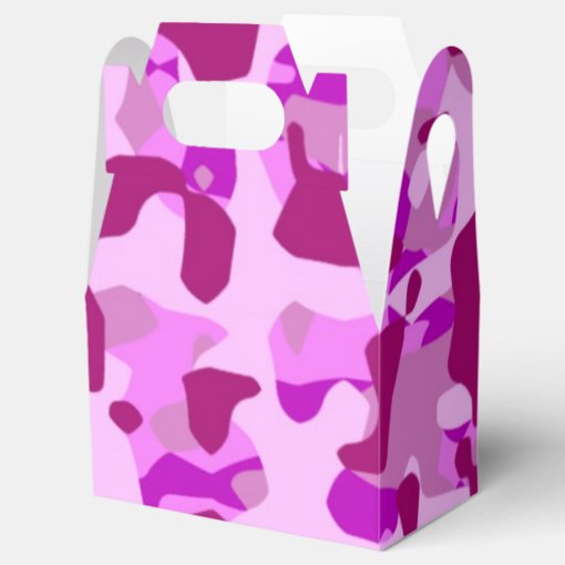 Pink Camo Camoflauge Birthday Party Favor Box | Zazzle