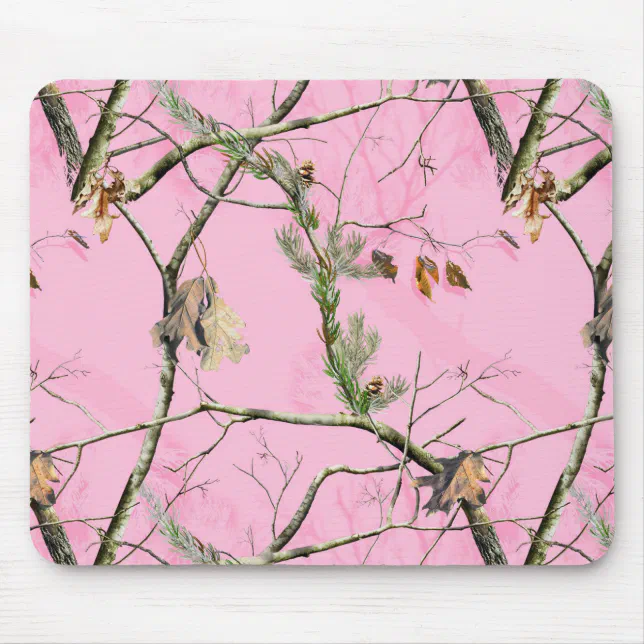 Pink Camo Camouflage Hunting Girl Real Mouse Pad | Zazzle