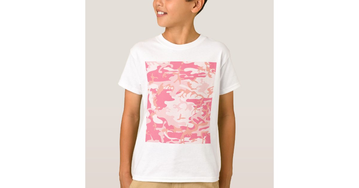 Pink Camo - Girly Camo T-Shirt | Zazzle