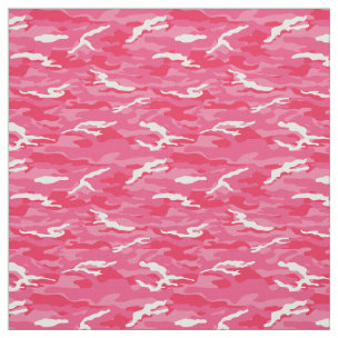 Pink Camouflage Pattern Fabric | Zazzle.com