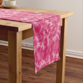 Pink Camo Pattern Short Table Runner | Zazzle