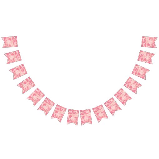 Pink Camouflage. Camo your Bunting Flags | Zazzle