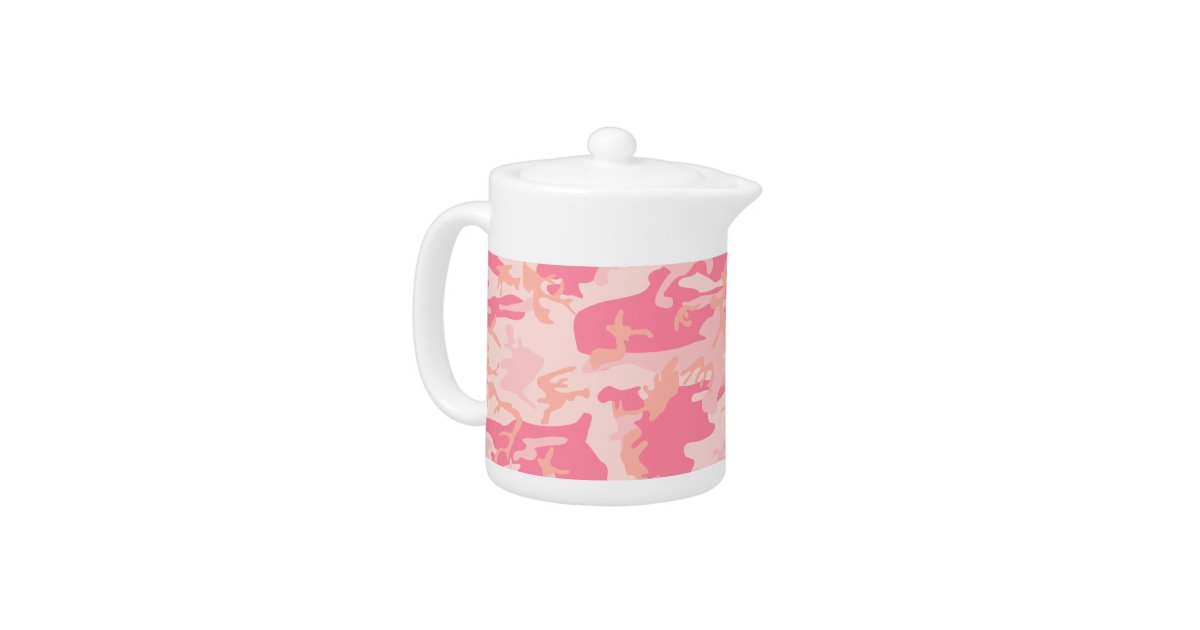 Pink Camouflage Pattern, Military Pattern, Army Teapot | Zazzle
