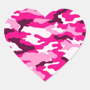 Pink Camo Heart Clipart Pictures