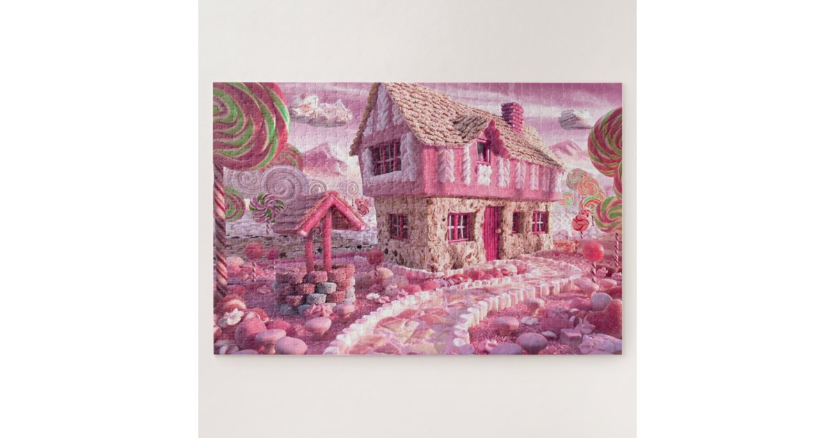Pink Candy Land Jigsaw Puzzle | Zazzle