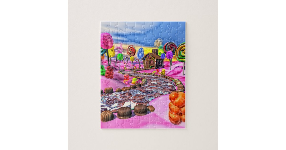 Pink Candyland Jigsaw Puzzle | Zazzle
