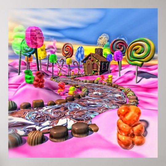 Pink Candyland Poster | Zazzle.com