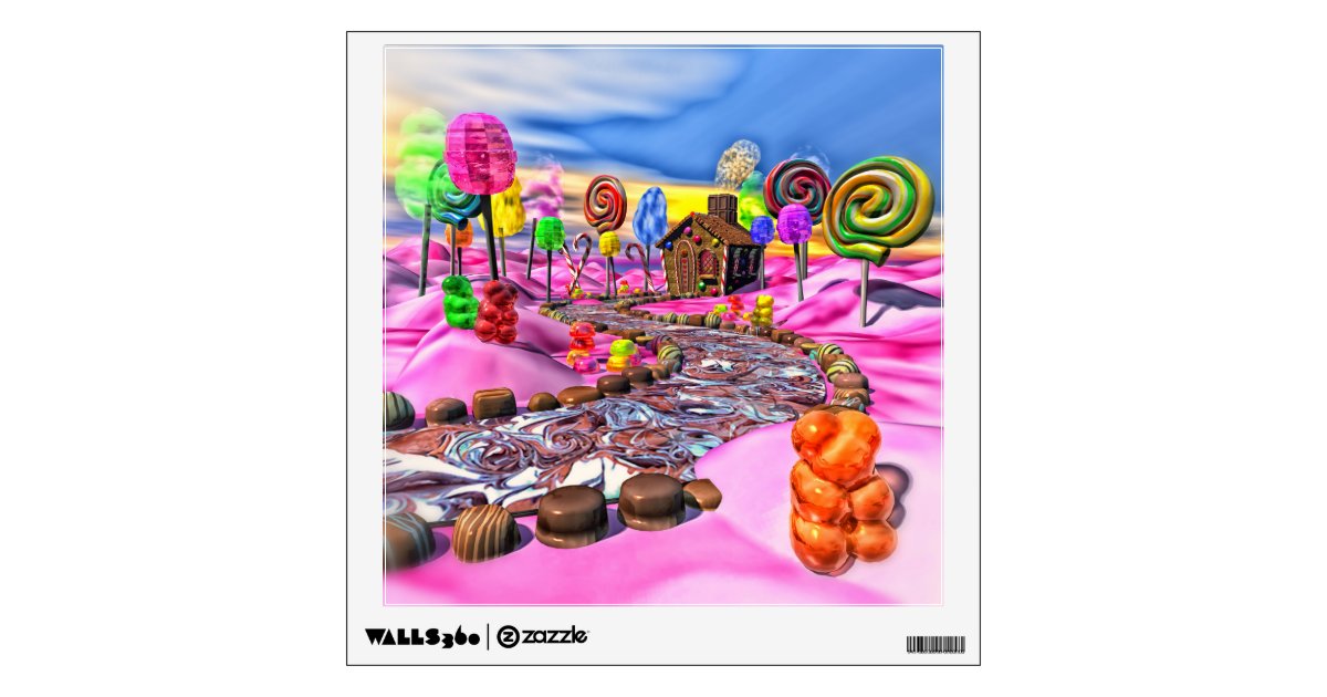 Pink Candyland Wall Sticker | Zazzle