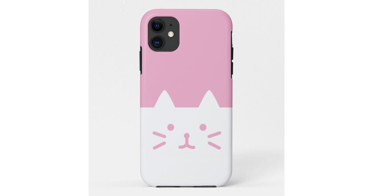 pink cat iphone case | Zazzle