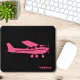 Pink Cessna Airplane Girly Aviation Custom Office Mouse Pad | Zazzle