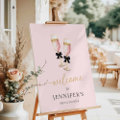 Pink Champagne Brunch and Bubbly Welcome Sign | Zazzle