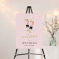 Pink Champagne Brunch and Bubbly Welcome Sign | Zazzle