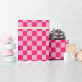 Pink Checkered Wrapping Paper | Zazzle