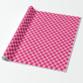 Pink Checkered Wrapping Paper | Zazzle
