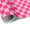 Pink Checkered Wrapping Paper | Zazzle