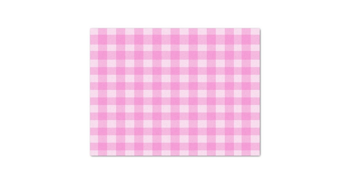 Pink Checkers- Tissue Paper | Zazzle