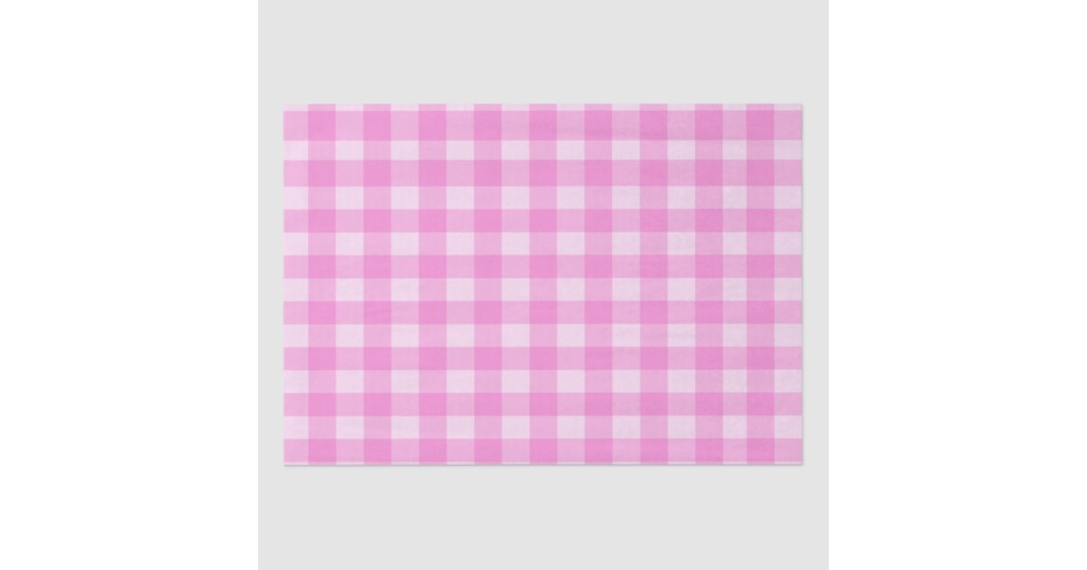 Pink Checkers- Tissue Paper | Zazzle