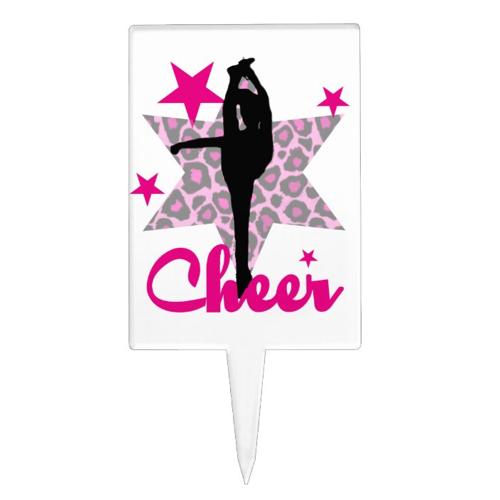 Pink Cheerleader Cake Topper | Zazzle.com