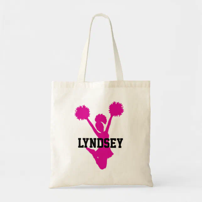Pink Cheerleader Tote Bag | Zazzle