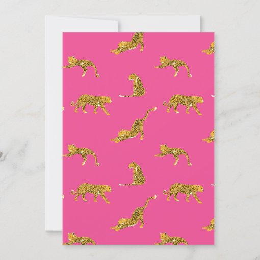 Pink Cheetah Wild One Birthday Invitation | Zazzle