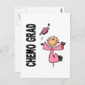 Pink CHEMO GRAD 1 (Breast Cancer) Postcard | Zazzle