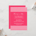 Pink Chevron Birthday Invitation | Zazzle