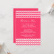 Pink Chevron Birthday Invitation | Zazzle