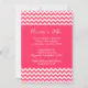 Pink Chevron Birthday Invitation | Zazzle