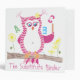 Pink chevron owl substitute teacher binder | Zazzle