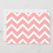 Pink Chevron Pattern Birthday Party Invitation | Zazzle
