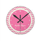 Daily Schedule Colors Round Clock | Zazzle.com