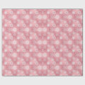 Pink Christmas Snowflake holiday wrapping paper | Zazzle