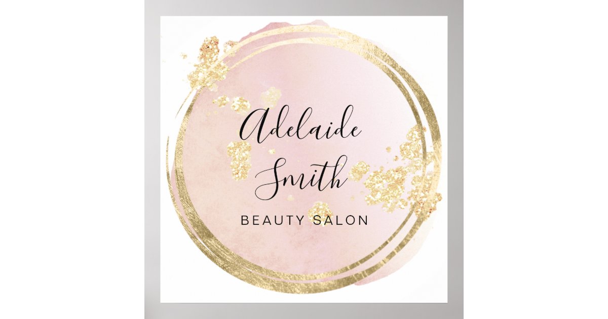 pink circle design poster | Zazzle