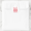 Pink Class of Graduation Classic Round Sticker | Zazzle