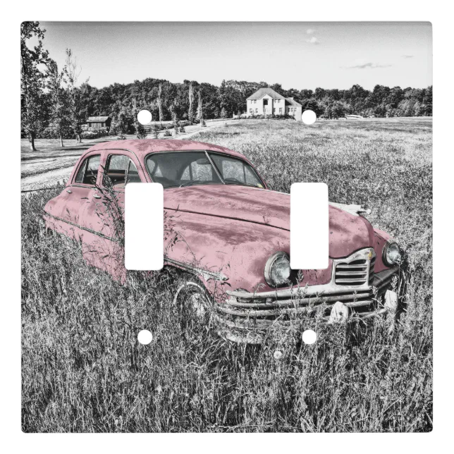 Pink Classic Car Light Switch Cover | Zazzle