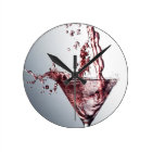 Martini Square Wall Clock | Zazzle.com