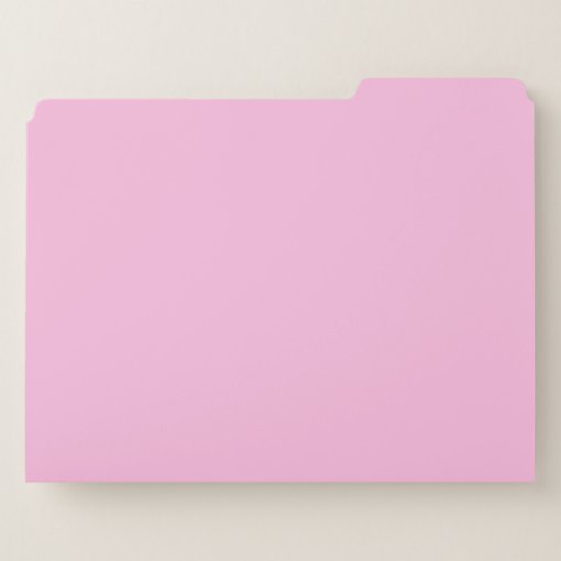 Pink Color File Folder | Zazzle