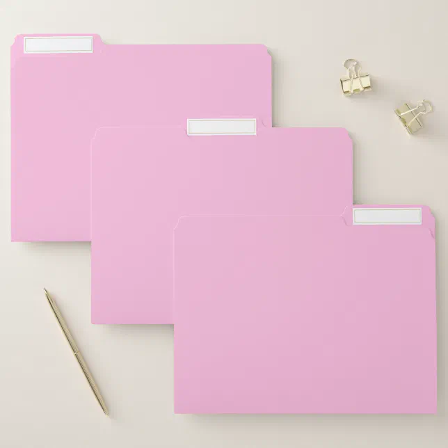 Pink Color File Folder | Zazzle