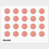 Pink Concha Méxican sweet bread pan dulce Classic Round Sticker | Zazzle