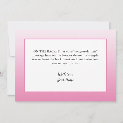 Pink ConGRADulations Graduation Congratulations | Zazzle
