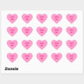 Pink Conversation Heart Sticker | Zazzle