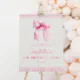 Pink Coquette Bow Birthday Party Welcome Sign | Zazzle