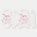 Pink Coquette Bow Girl Birthday Party Gift Favor Boxes | Zazzle