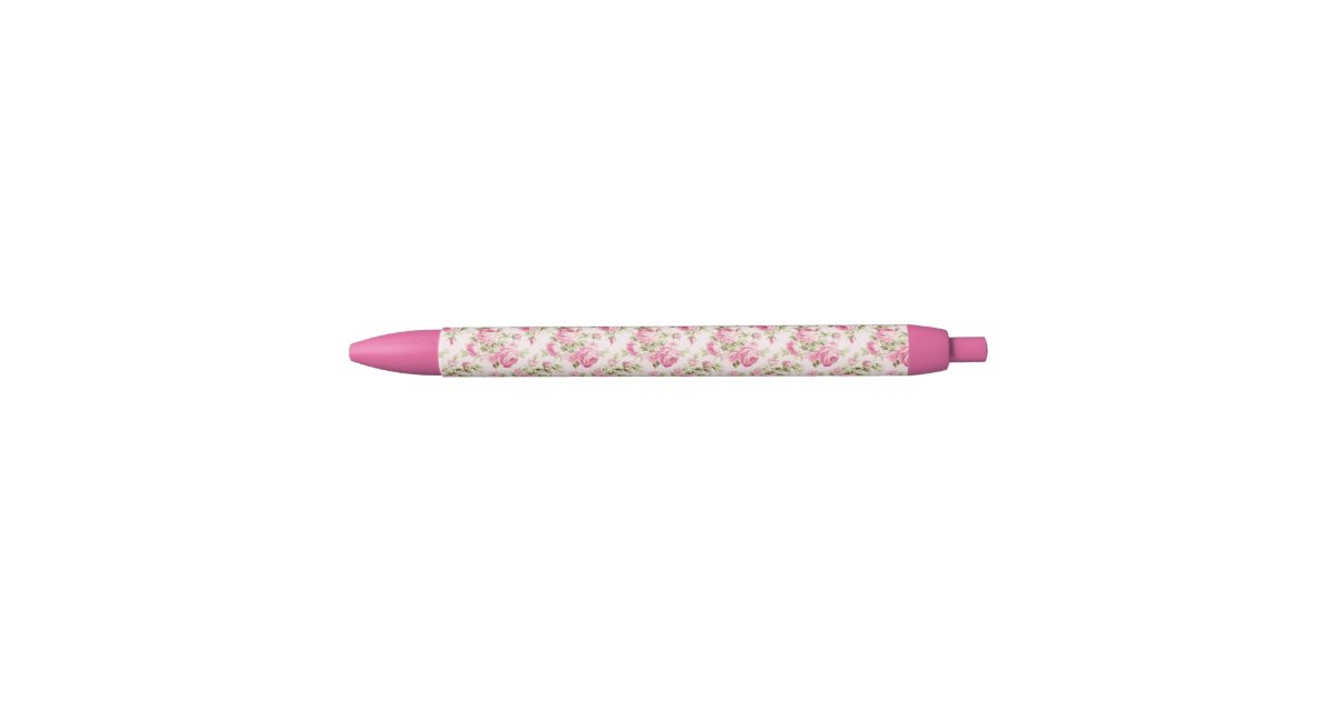 Pink Cottage Rose Pen | Zazzle
