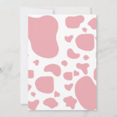 Pink Cow Print 1st Birthday Holly Cow Invitation | Zazzle