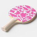 Pink Cow Spots Print Cowboy Farmer Ping Pong Paddle | Zazzle