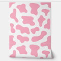 Pink Cow Spots Wallpaper | Zazzle